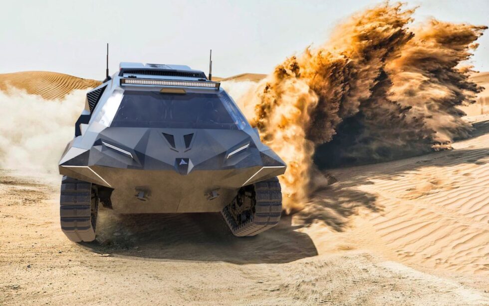 This is STORM, the world's craziest armored amphibious tank