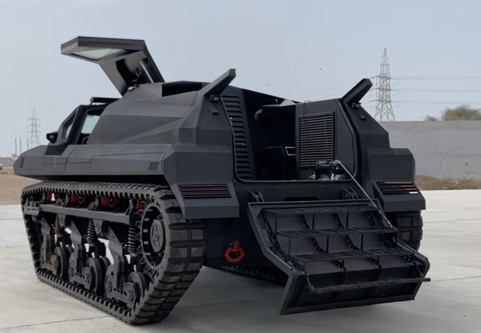 This is STORM, the world's craziest armored amphibious tank