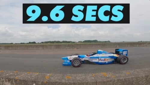 This Tesla takes on a Formula 1 car in a drag race