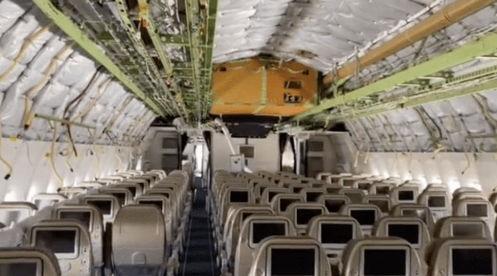 Woman finds out her Boeing 777 has secret compartment