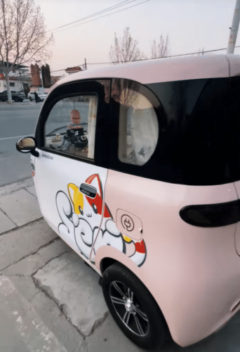 Woman has turned her miniscule three-wheeled EV into possibly the ...