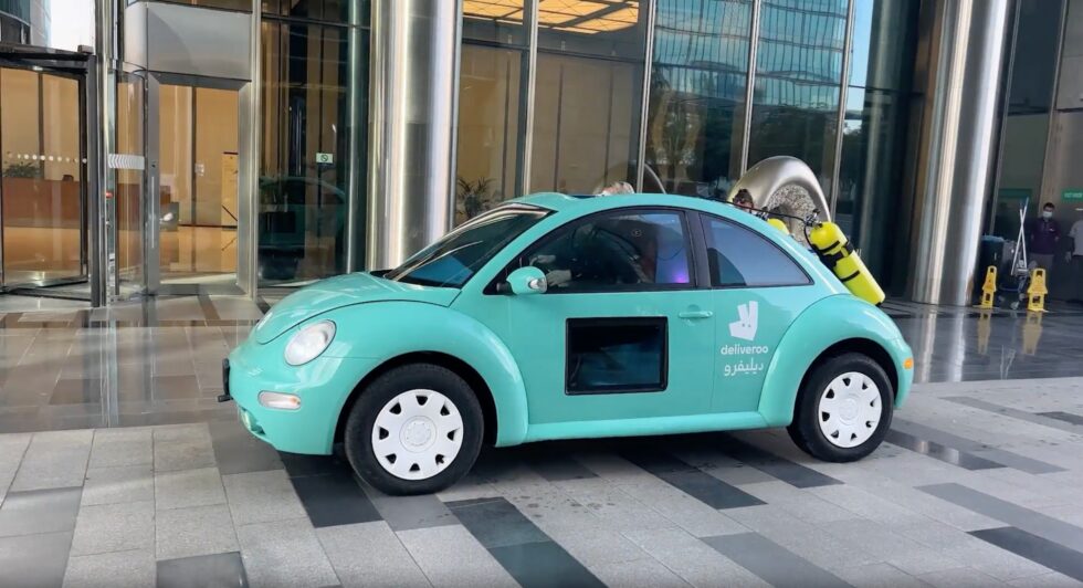 We built an underwater delivery car for the ultimate Deliveroo experience