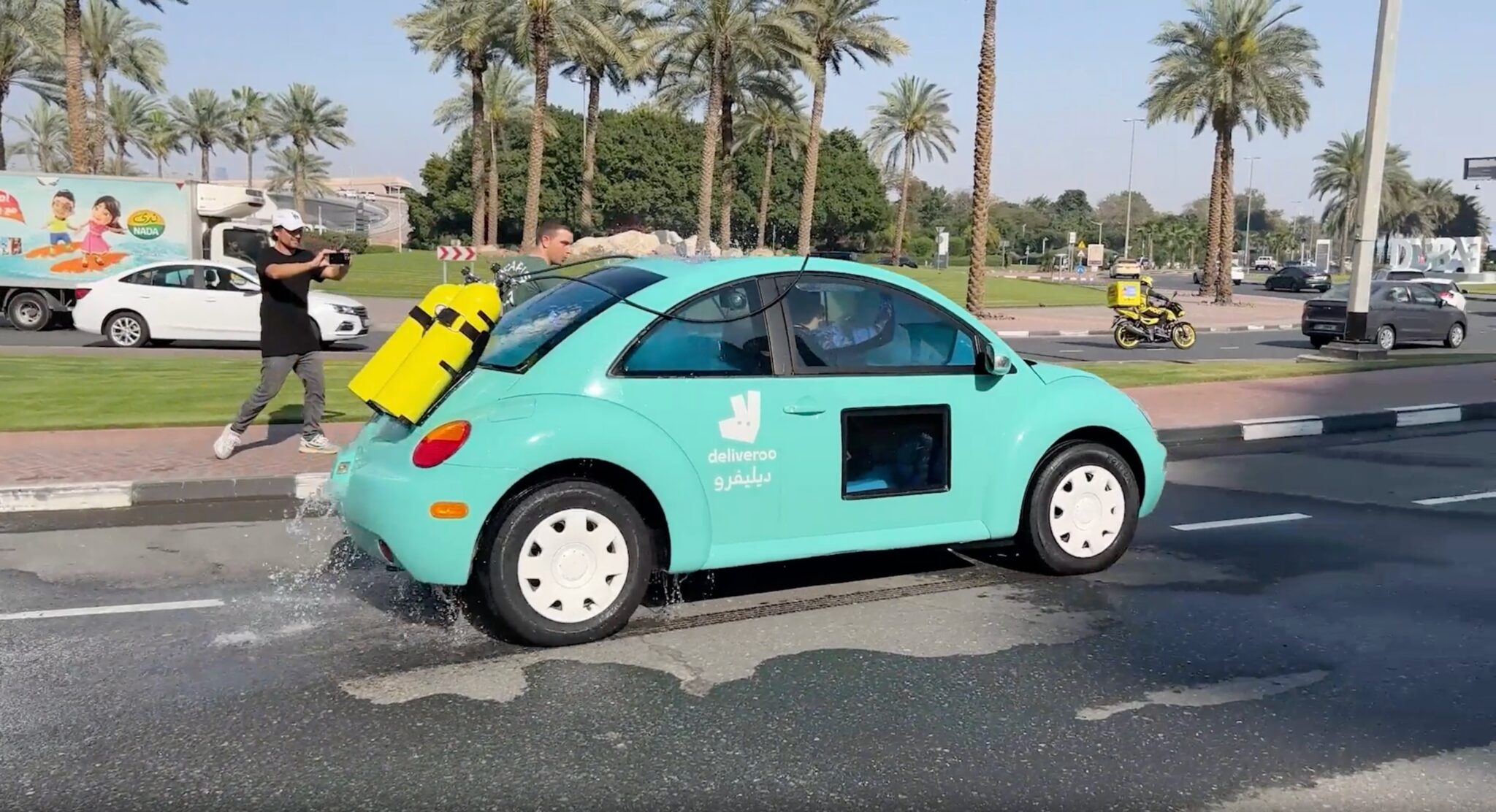 We built an underwater delivery car for the ultimate Deliveroo experience