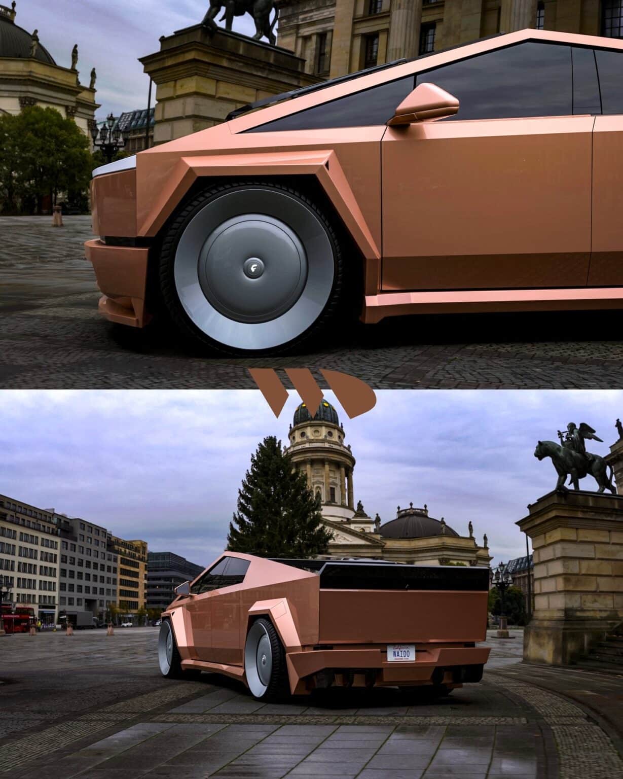 Widebody kits have made their way to the Tesla Cybertruck