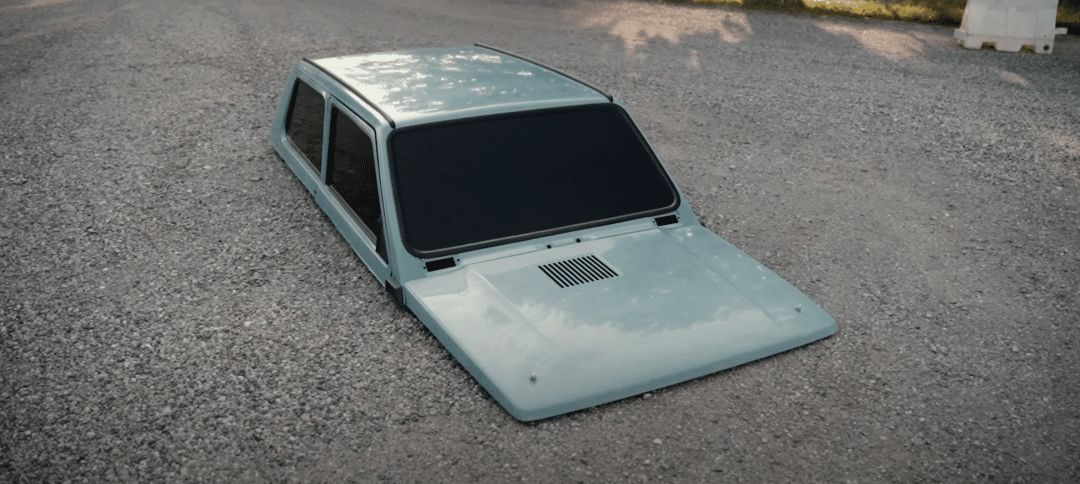 World's lowest car is a Fiat Panda that's been cut in half